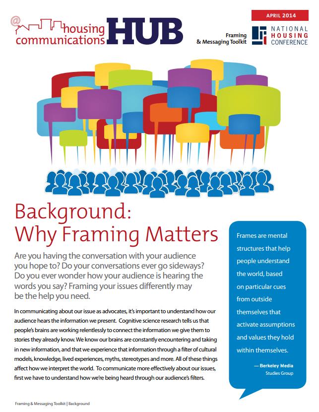Framing & Messaging Toolkit | National Housing Conference